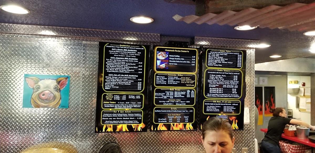 Menu at Colt's Pig Stand BBQ, Ormond Beach
