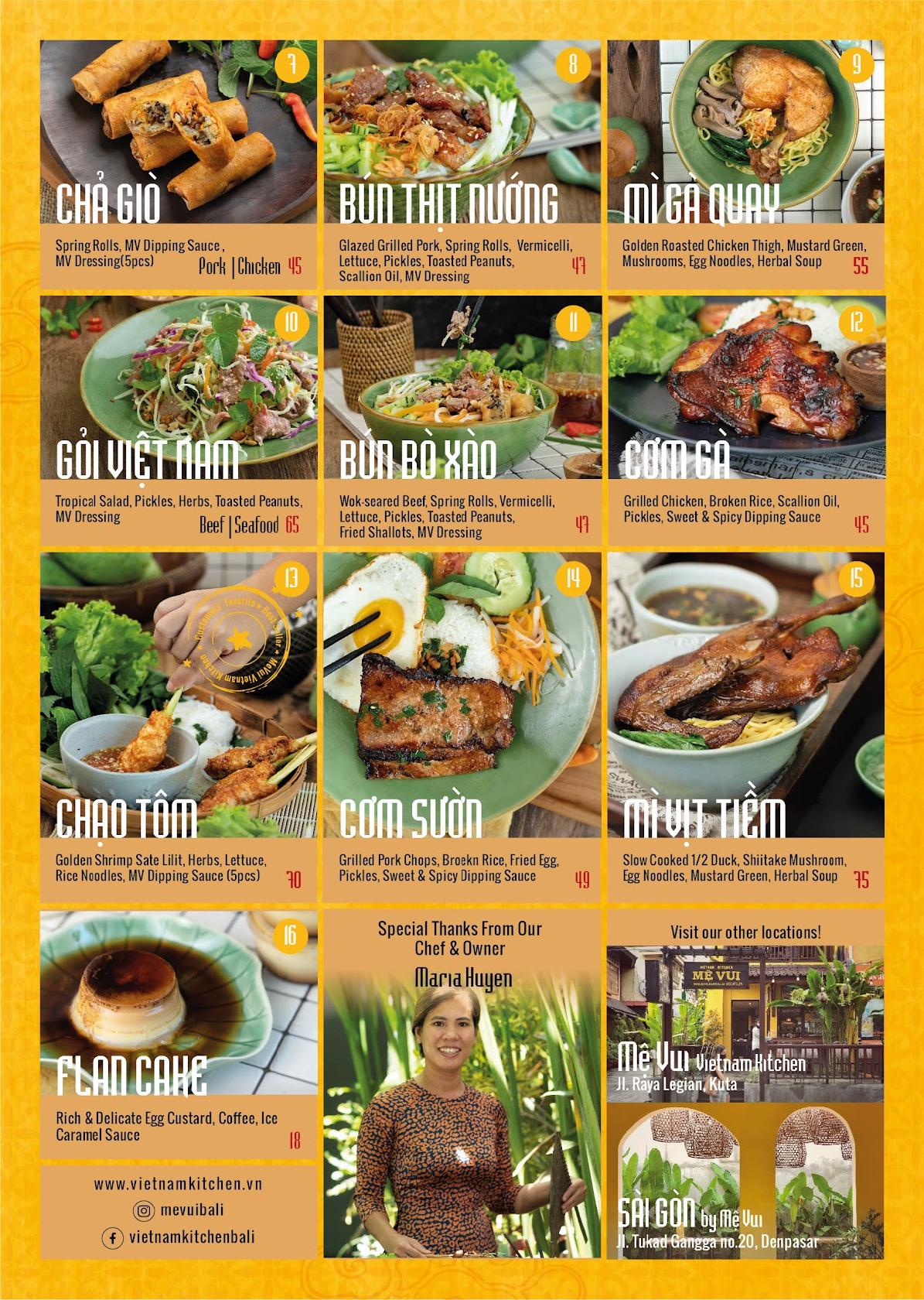 Menu at HoiAn by MeVui restaurant, Mengwi