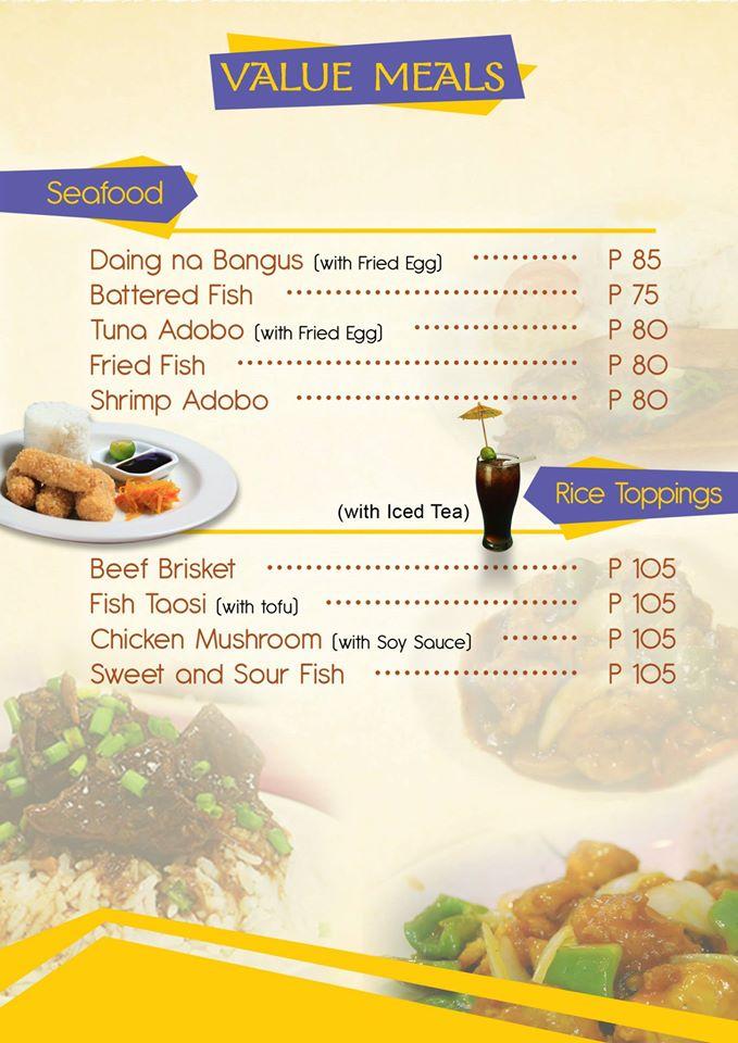 Menu at Shan and Hazel's Food Restaurant, Mati
