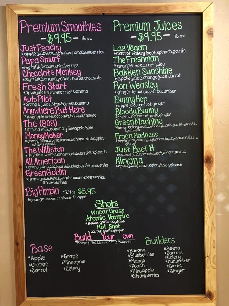 Menu at The Daily Addiction Coffee House, Williston