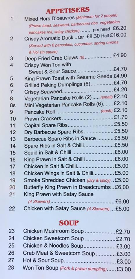 Menu at Happy House Chinese Takeaway fast food, Redhill