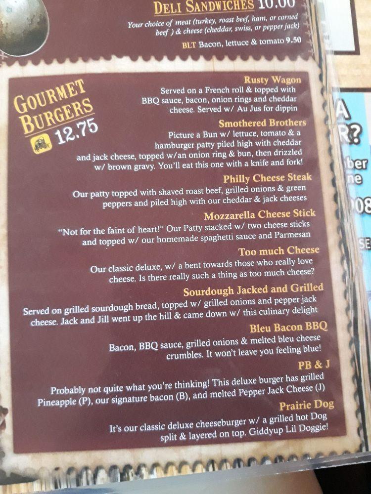 Menu at Rusty Wagon Old Tyme Food pub & bar, Lynden, Hannegan Rd
