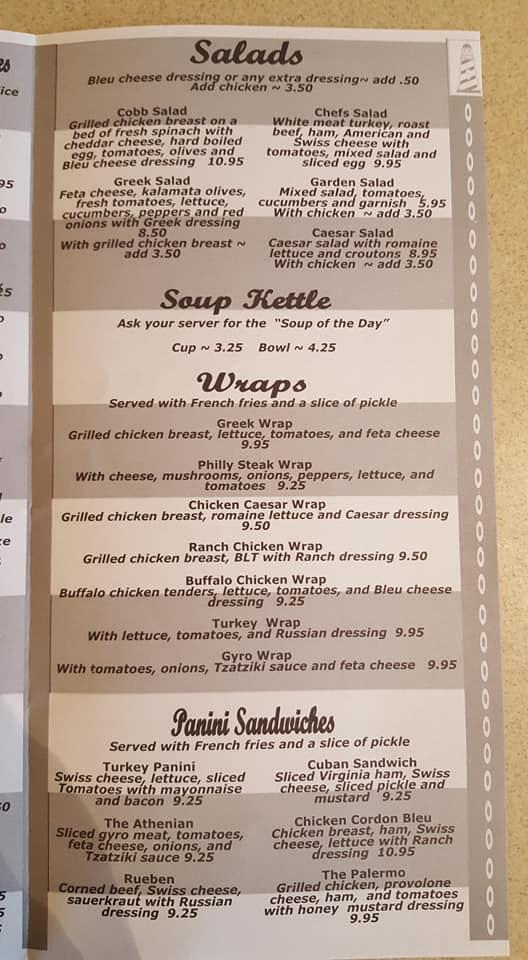 Menu at Sparrows Point Restaurant, Sparrows Point