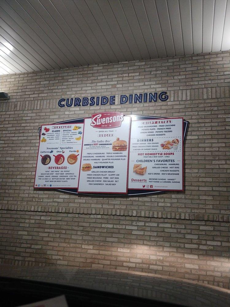 Menu at Swensons Drive-In fast food, Columbus, Ikea Wy