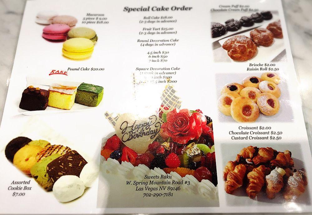 Menu at Sweets Raku pub & bar, Las Vegas, Spring Mountain Rd