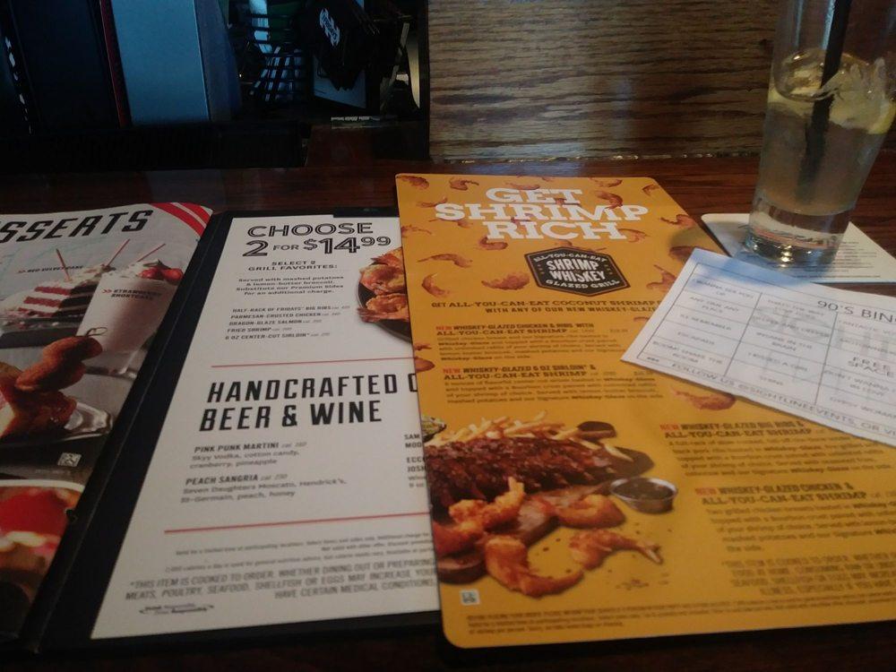 Menu at TGI Fridays pub & bar, Newark