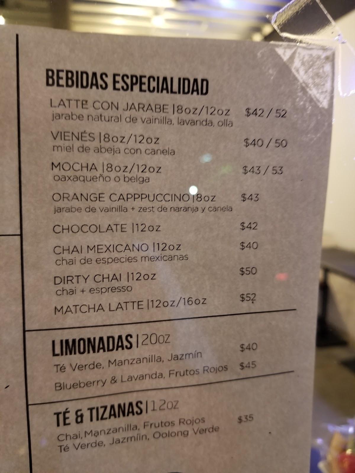 Carta del café Electric Coffee Roasters, Tijuana, Brasil 2309
