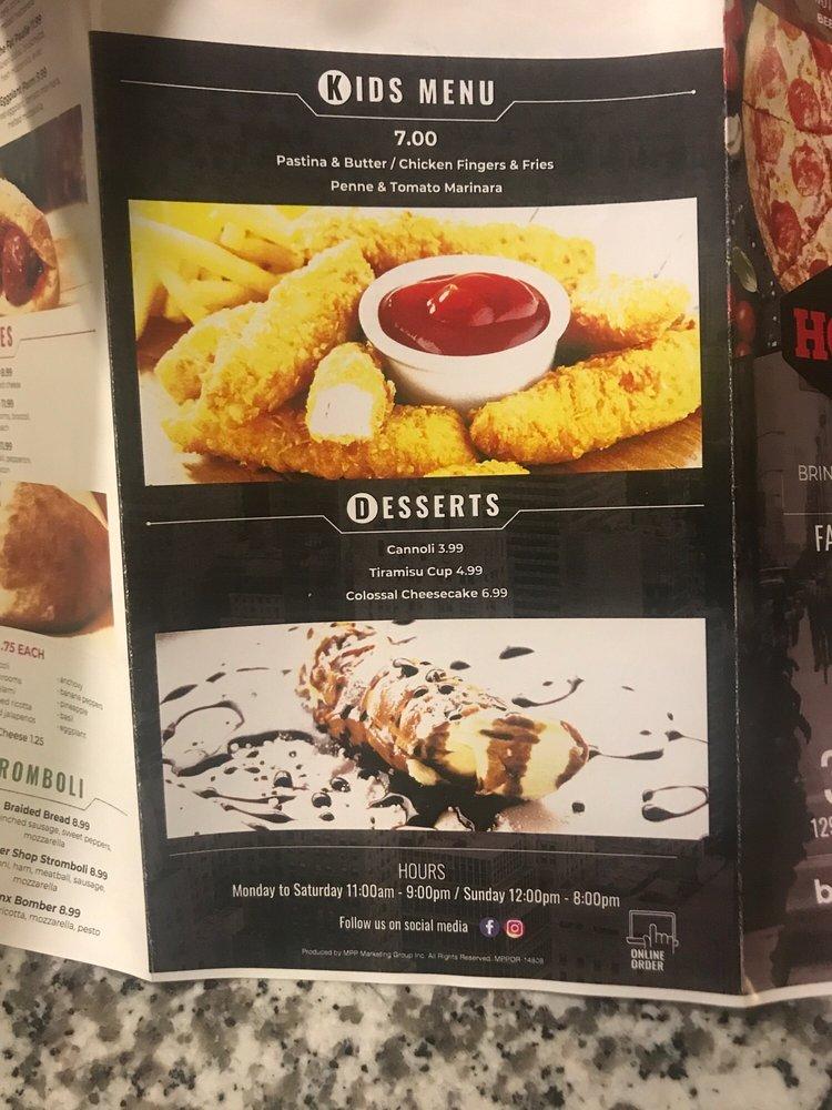 Menu at Bronx House Pizza pizzeria, Ormond Beach