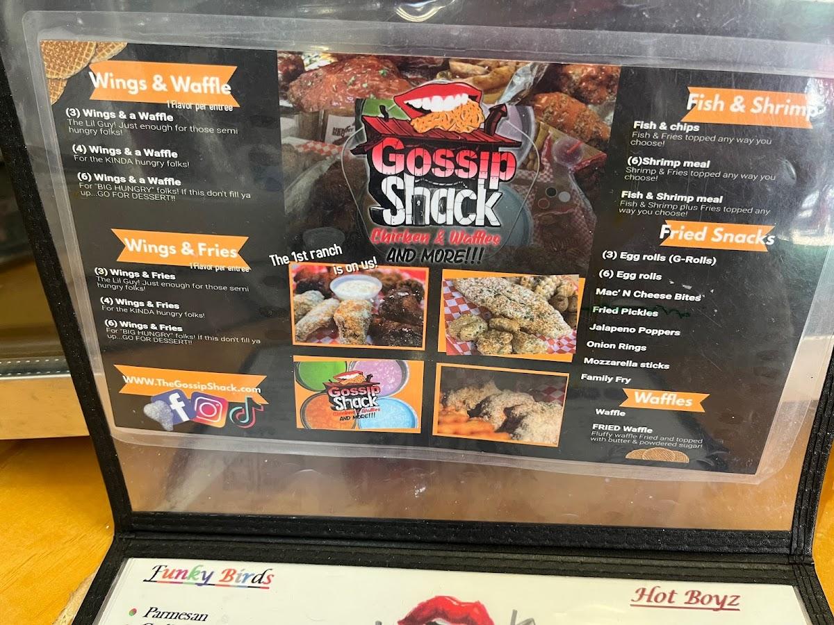 Menu at Gossip Shack GRAND AVE restaurant, Pflugerville