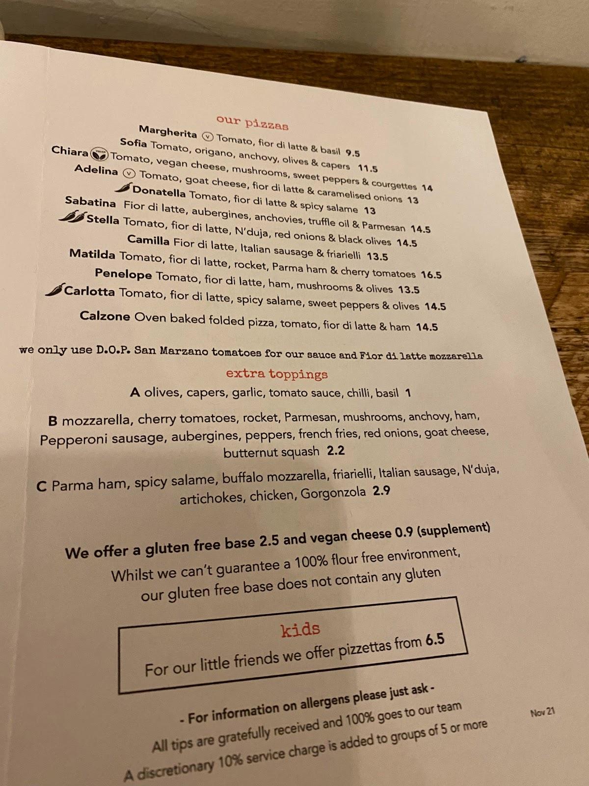 Menu at Cantina 41 restaurant, Weybridge