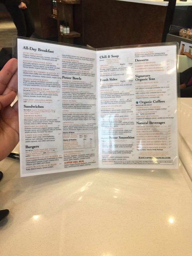 Menu at Copper Branch pub & bar, Mississauga, 6055 Mavis Rd