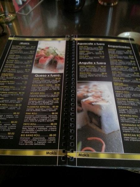 Carta del restaurante Kinsui, Ciudad Juarez, Av. Paseo Triunfo del la ...