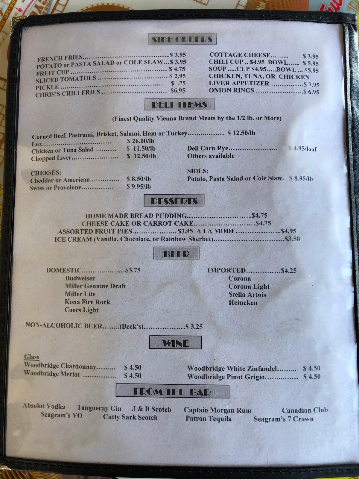 Menu at Michael's Cafe, Cathedral City, Date Palm Dr
