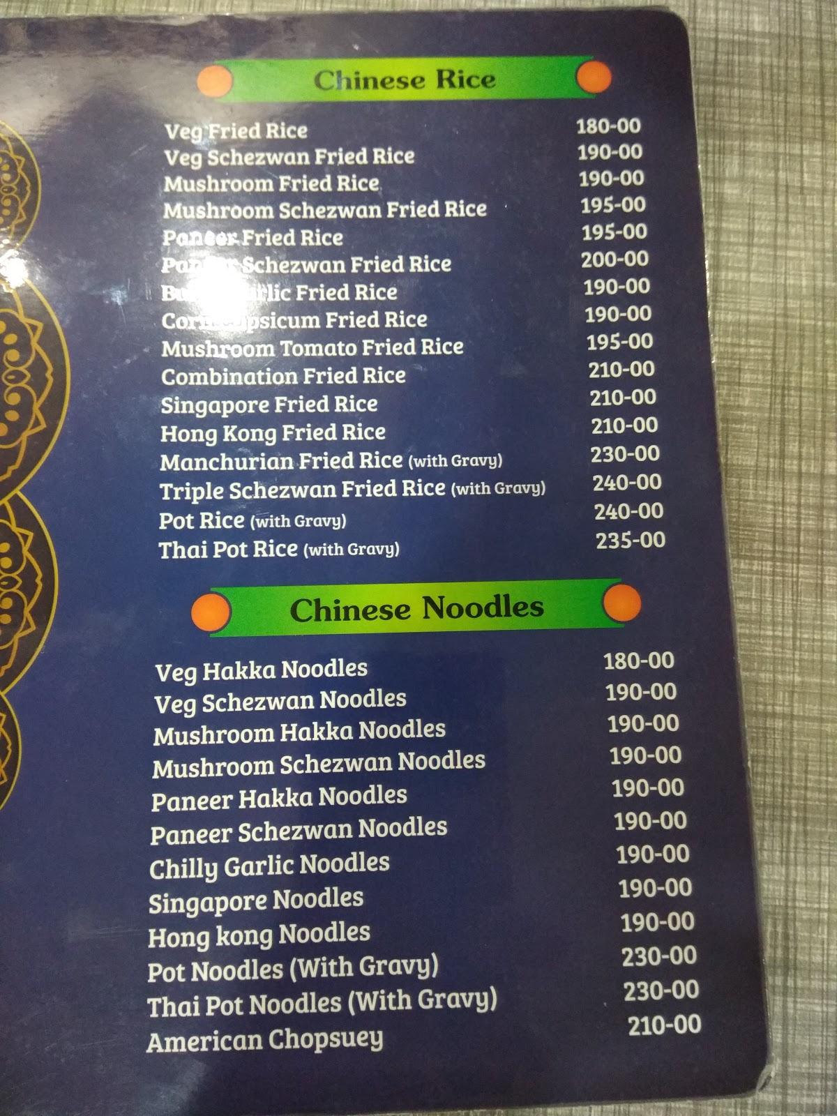 Menu at Balaji Pure Veg, Thane, Shop No.1