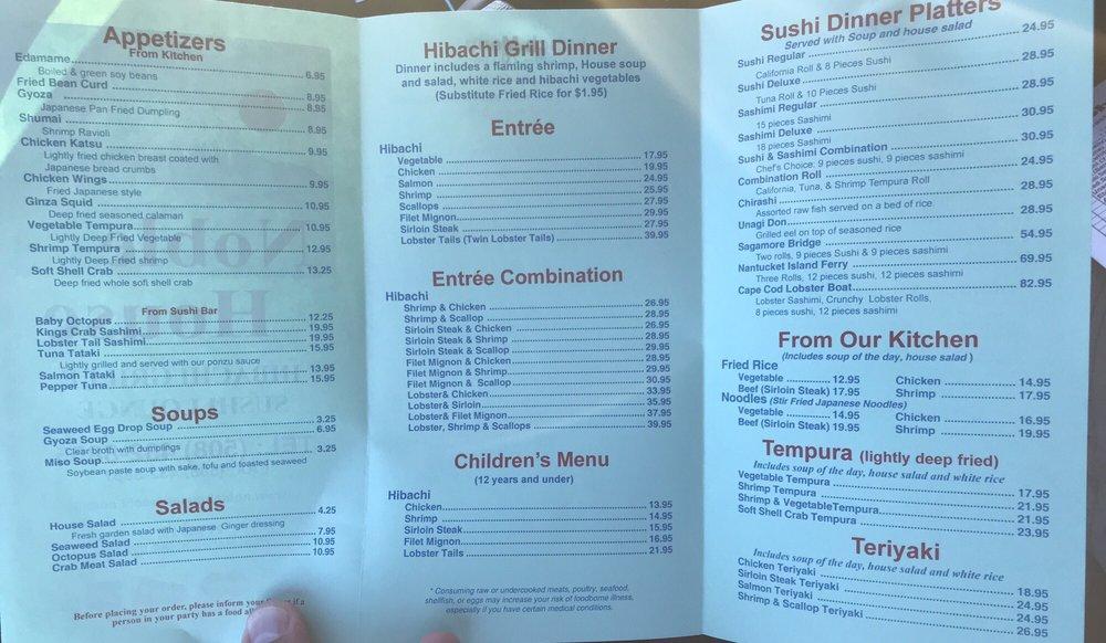 Menu at Noble House restaurant, Harwich, 21 MA-28