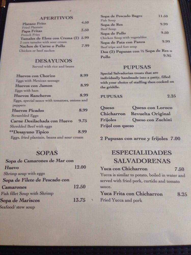 Carta de La perla de Oriente Restaurant, Daly City, Mission St
