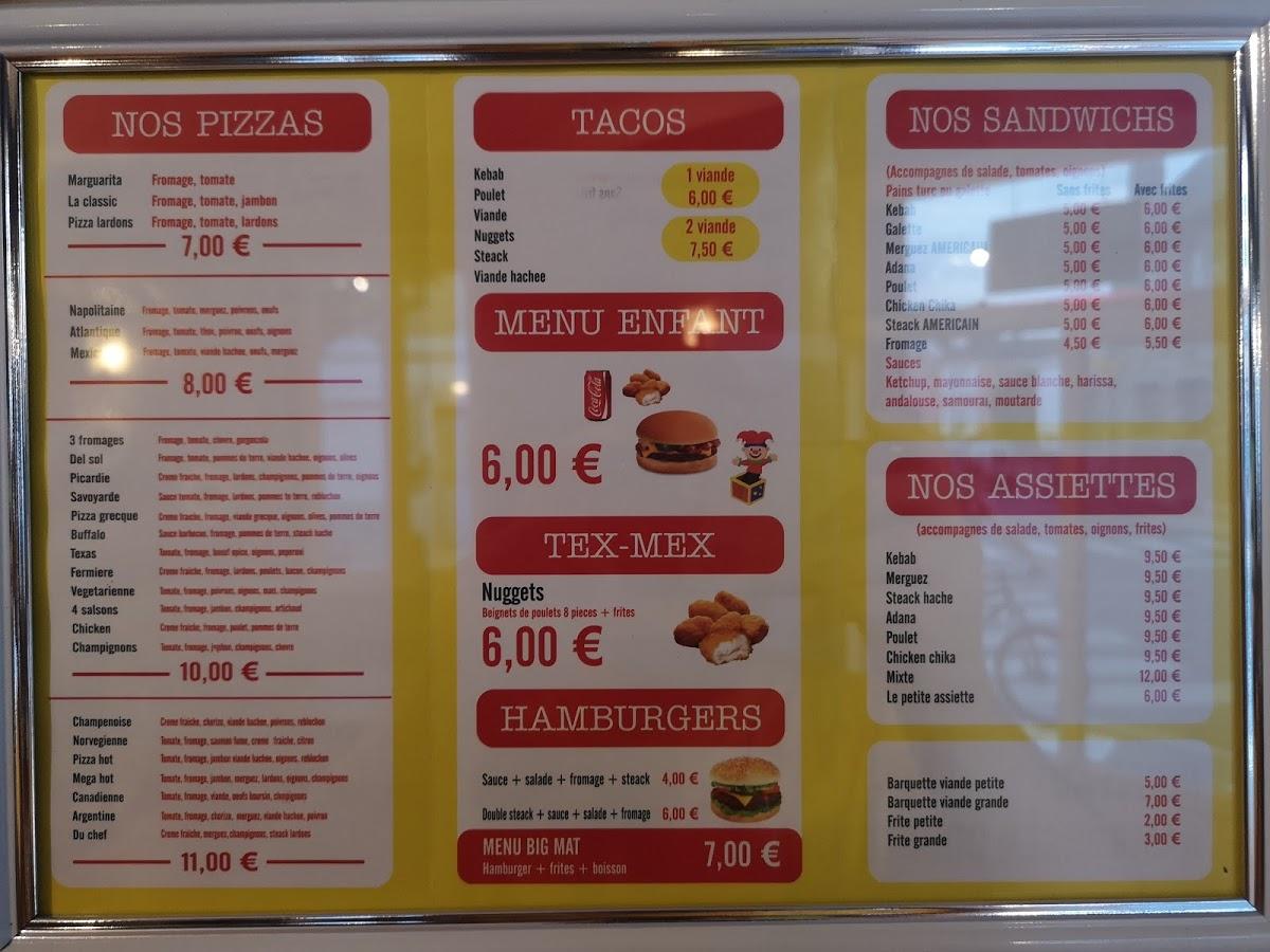 Menu au Le Palais d'Ankara restaurant, Guignicourt