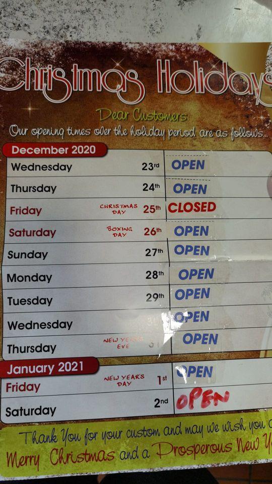 Menu at Opalden restaurant, Aberkenfig