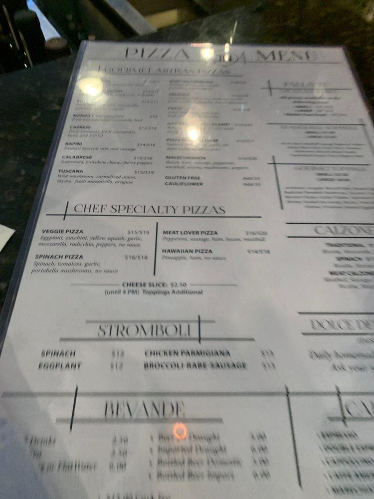 Menu at Trattoria Nonna Italian Restaurant Boca Raton, Boca Raton