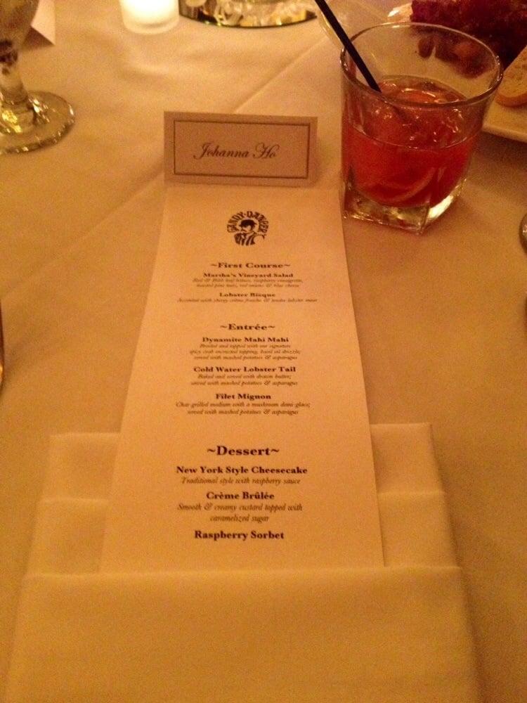 Menu at Gandy Dancer restaurant, Ann Arbor
