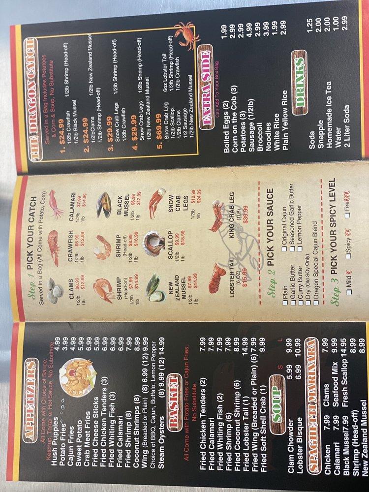 Menu at East Dragon restaurant, New York City, 57th Ave