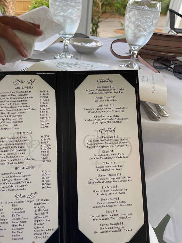 Menu at The Chimneys Restaurant, Gulfport, E Beach Blvd
