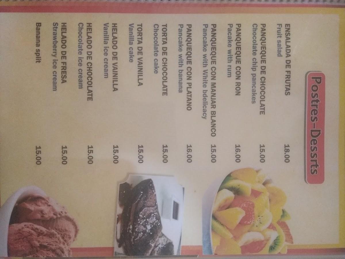 Menu at Inti House Restaurant, Ollantaytambo