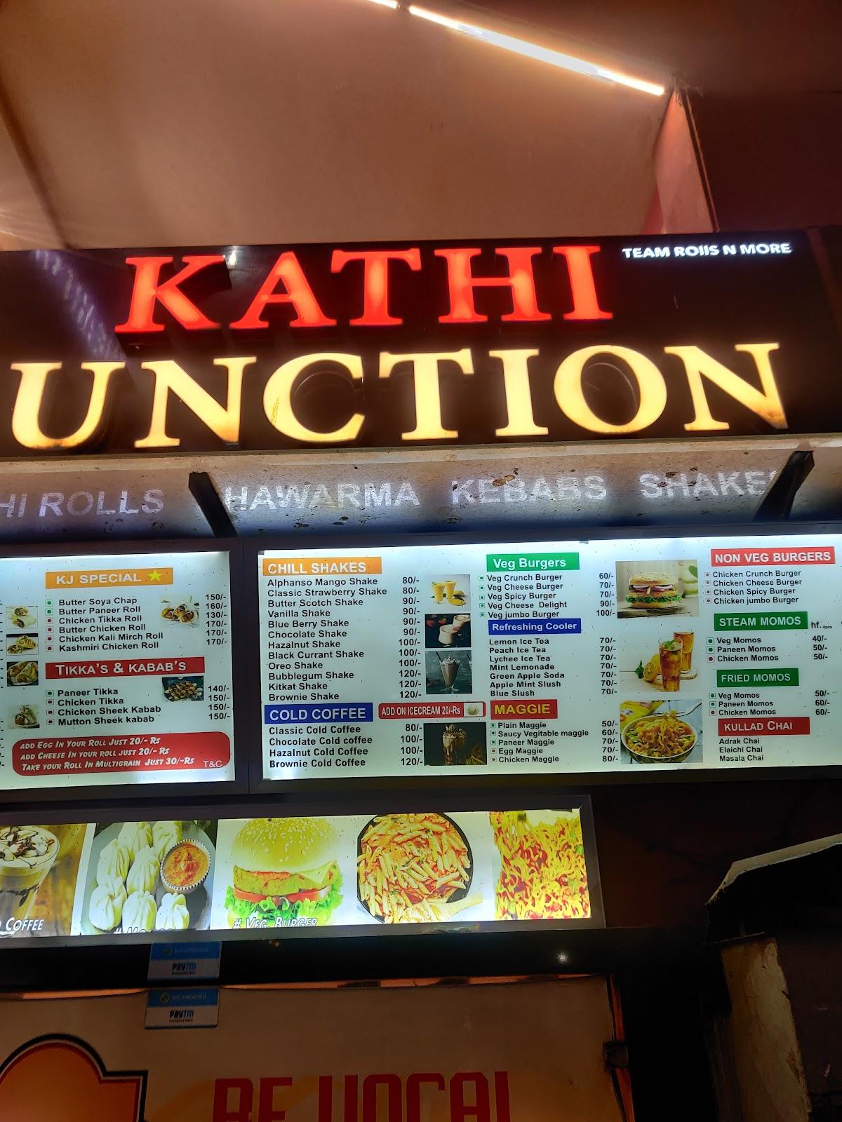 Menu at Kathi Junction, New Delhi, Gopal Heights