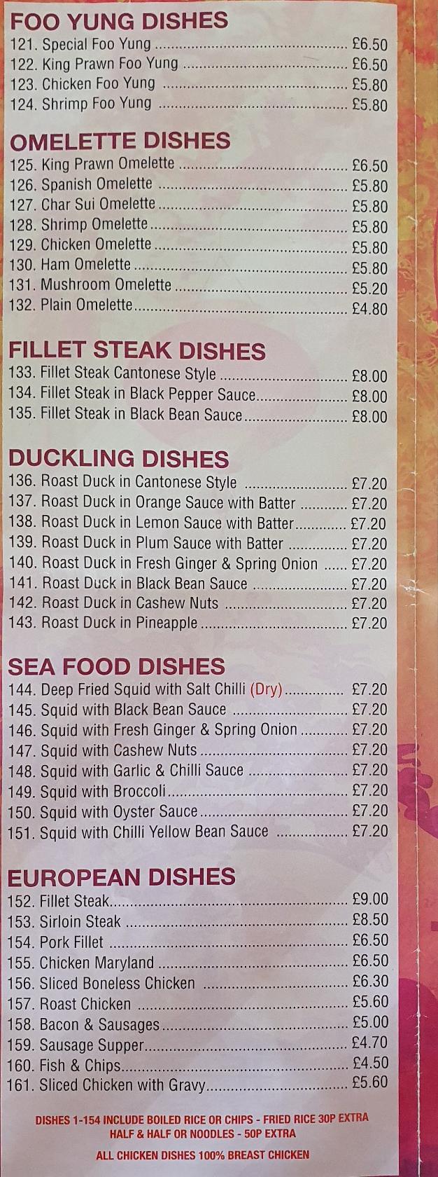 Menu at Fountain House restaurant, Glengormley