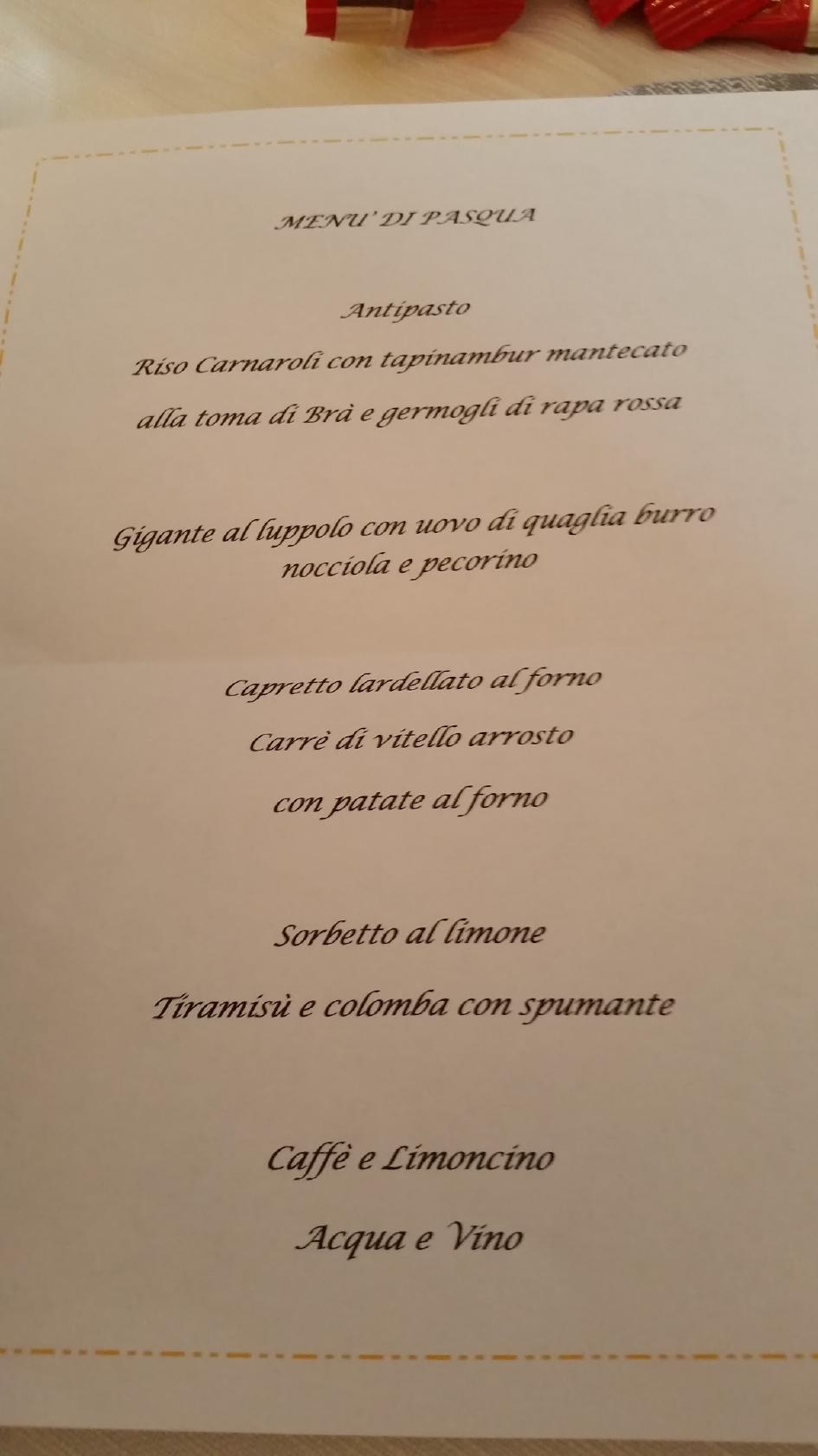 Menu da antica trattoria dell'isola ristorante, Motta Visconti