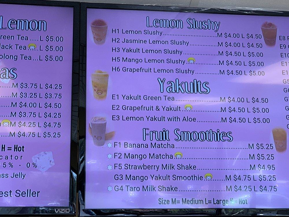 Menu at Happy Lemon pub & bar, San Jose, Prospect Rd