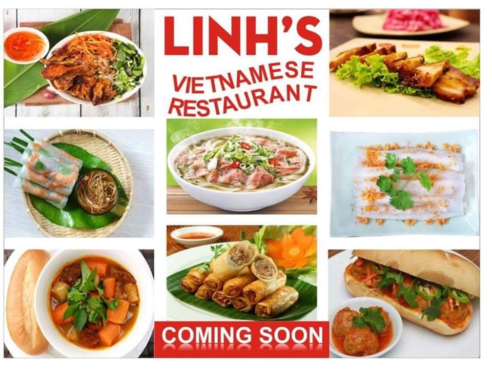 Menu at Linh's Vietnamese Restaurant, Lismore