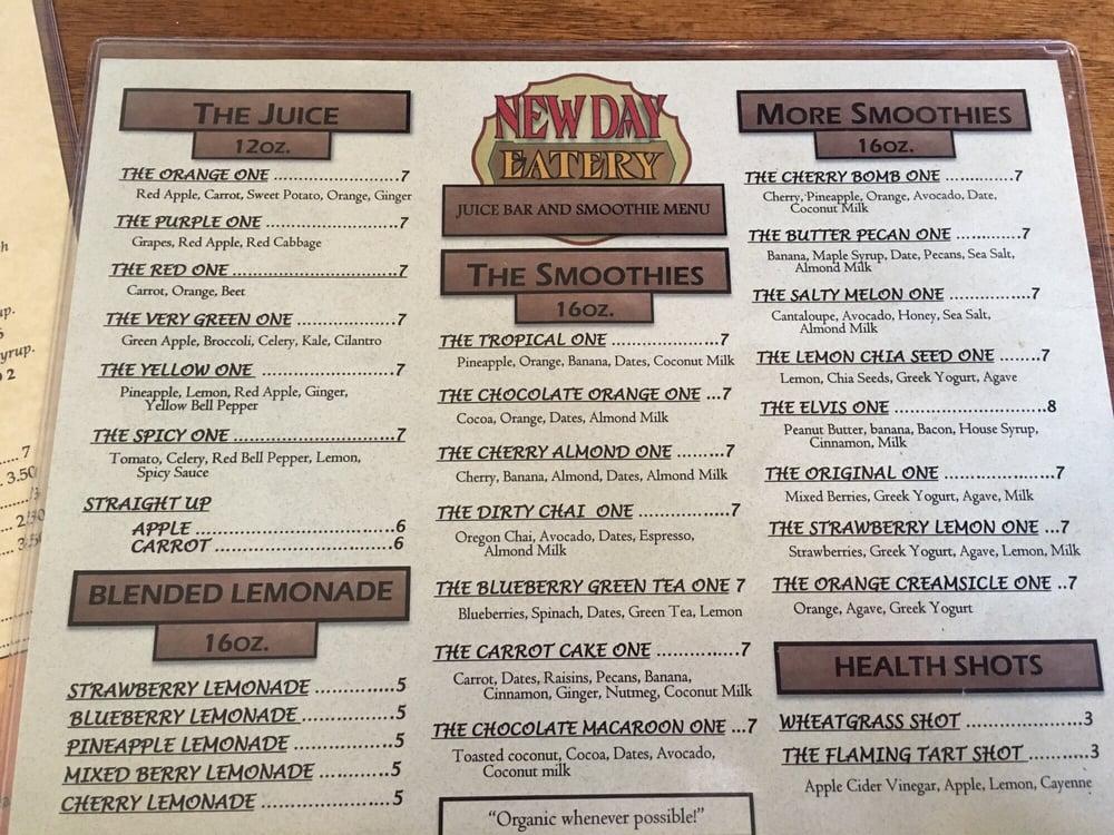 Menu at New Day Eatery pub & bar, Port Angeles