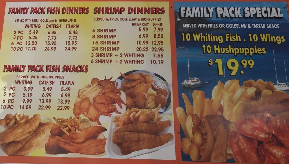 Menu at Boston fish supreme restaurant, Atlanta, 296 Northside Dr SW