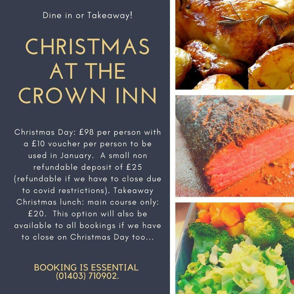 Menu at The Crown Inn pub & bar, West Grinstead