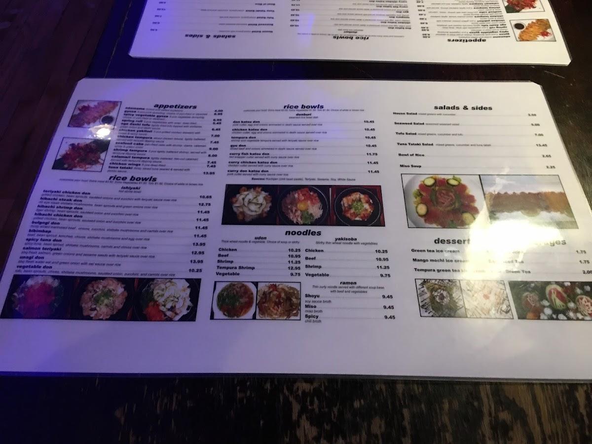 Menu at Don restaurant, Greensboro