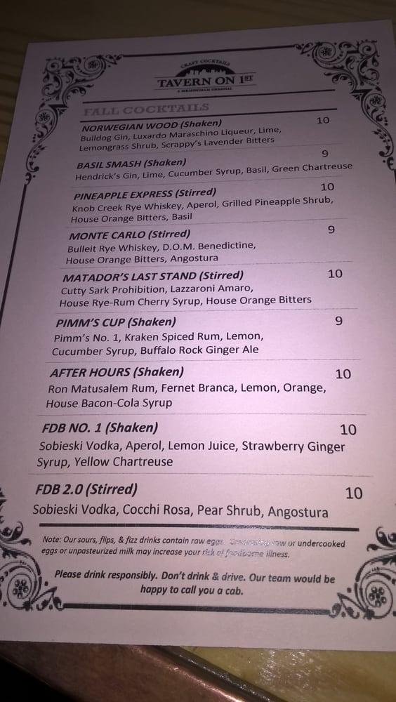 Menu at PAPER DOLL pub & bar, Birmingham
