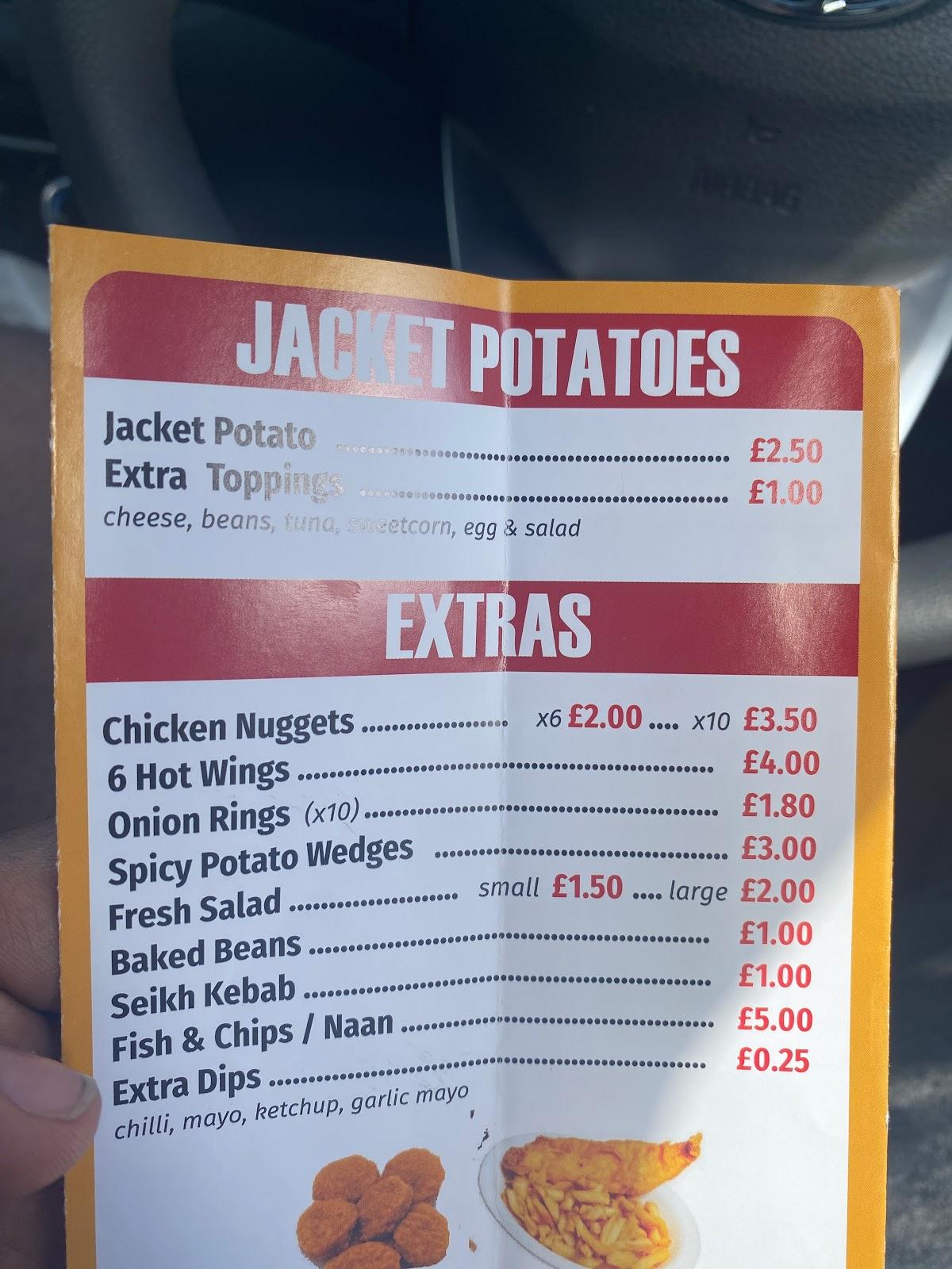 Menu at Krispy Lemon Chicken fast food, Luton