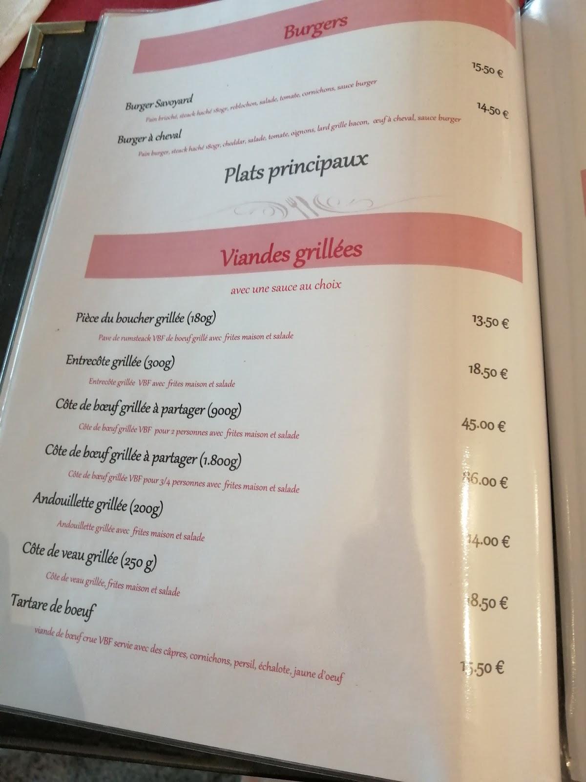 Menu au LA LOCO GRILL - 72300 restaurant, Vion