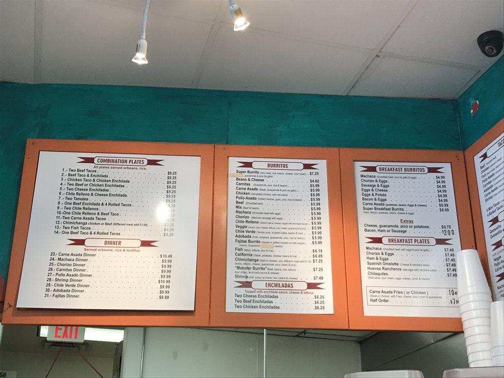 Menu at Rafa´s Mexican Food restaurant, Sacramento, Del Paso Rd