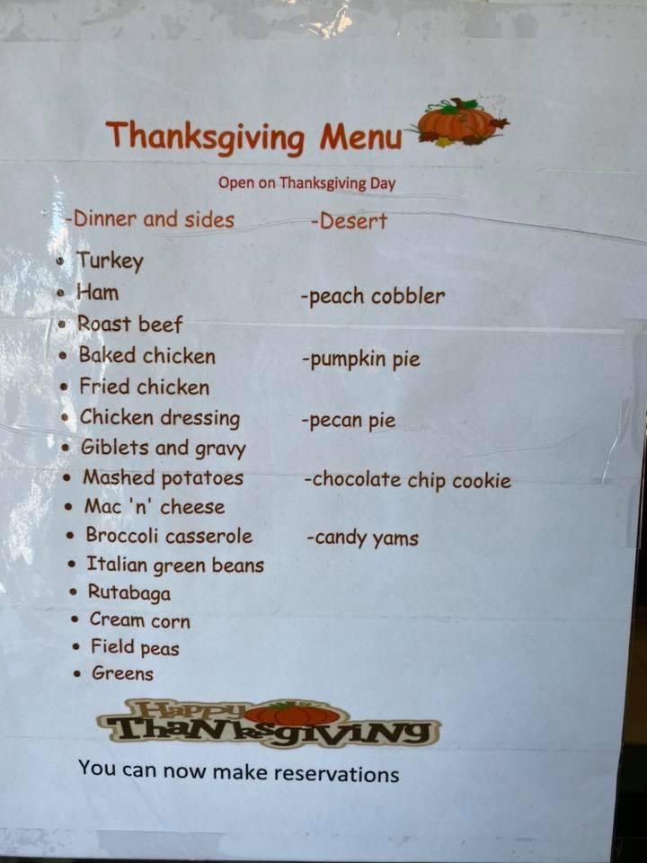 Menu at Fusion Buffet restaurant, Live Oak, US-129