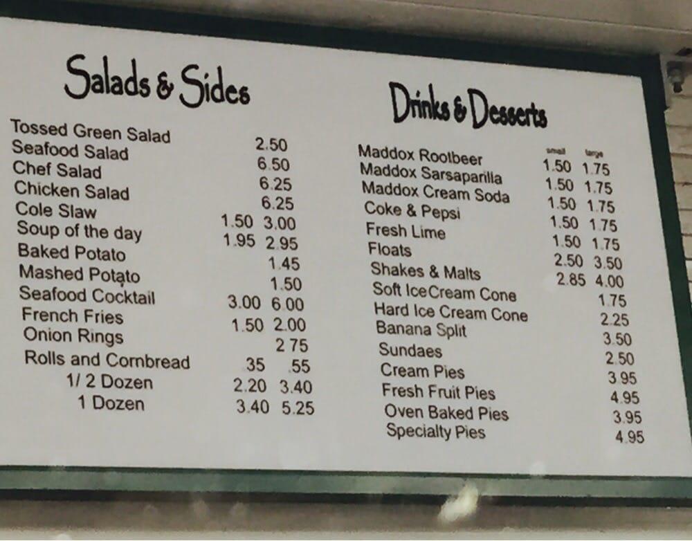 Menu at Maddox Ranch House Inc steakhouse, Perry