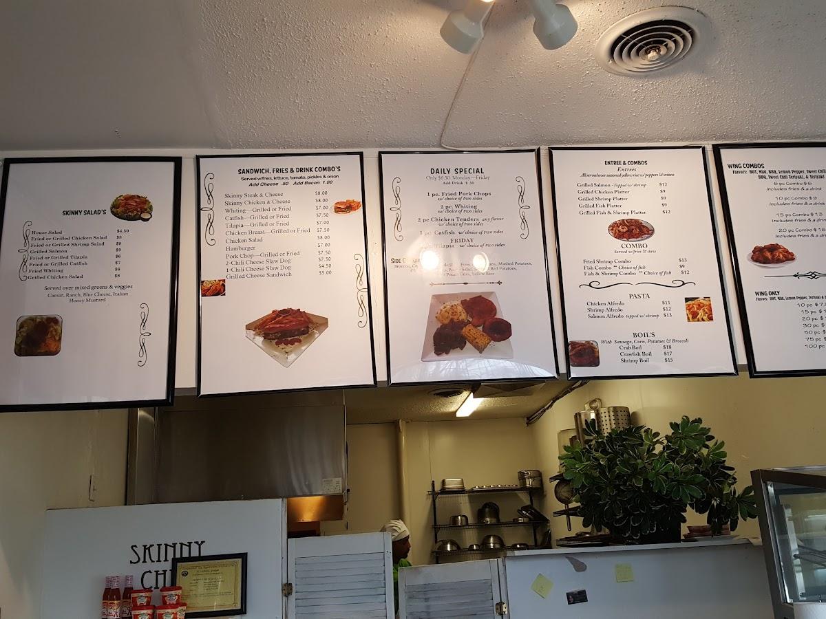 Menu at Skinny Chef Cafe, Lithonia