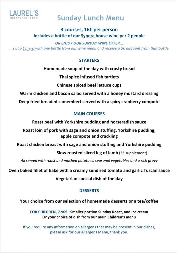 Menu at Laurel’s Restaurant & Bar, Quesada
