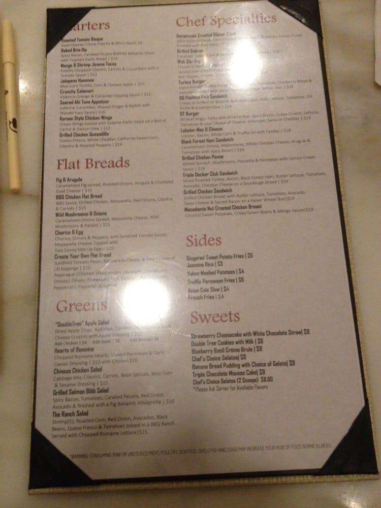 Menu at 90 Pacifica Restaurant & Bar, Irvine
