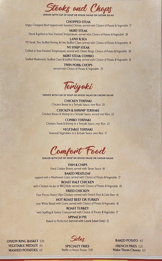 Menu at D lux Diner pub & bar, Middletown