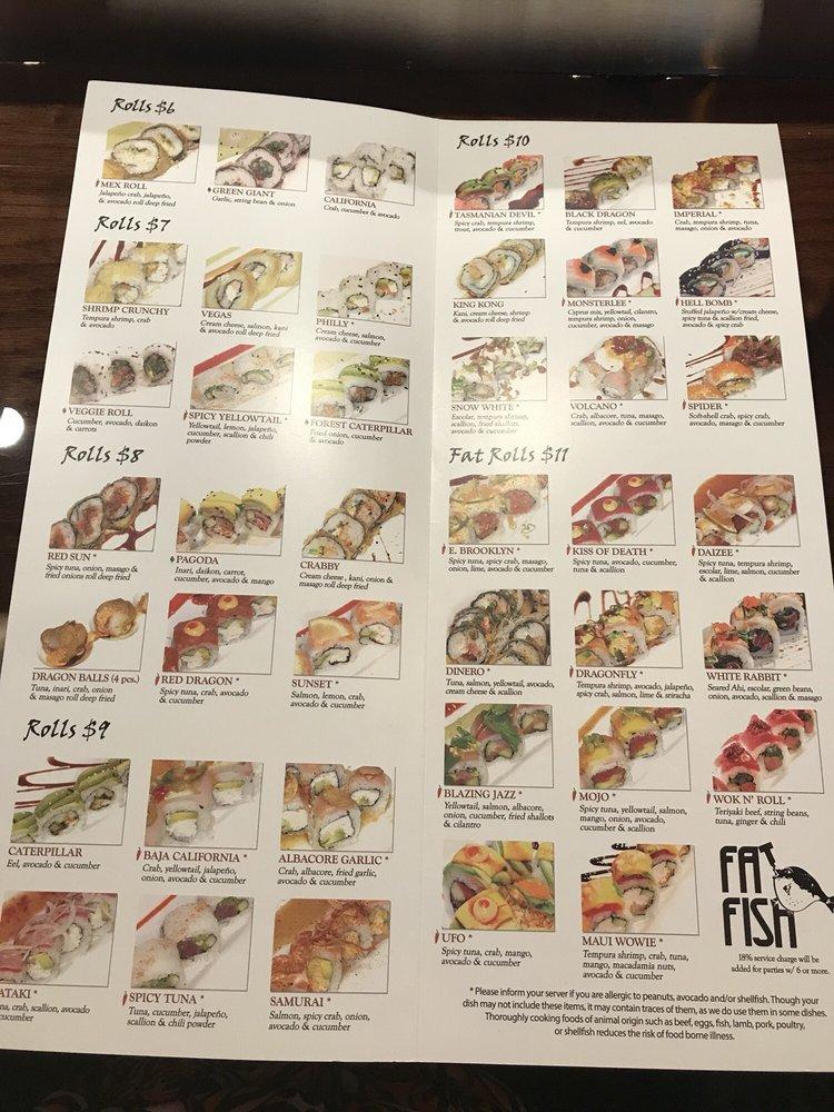Menu at Fat Fish - Bountiful restaurant, Bountiful