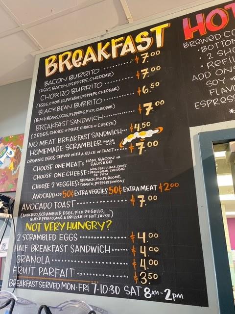 Menu at Oasis Café cafe, Fitchburg, Research Park Dr E