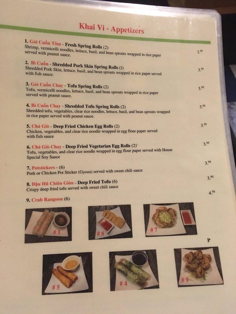 Menu at Phở 84 restaurant, Lynnwood, 196th St SW
