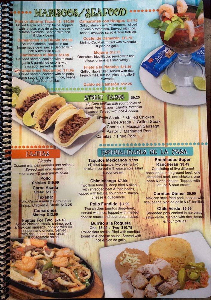Menu at 3 Hermanos Mexican Grill restaurant, Maiden